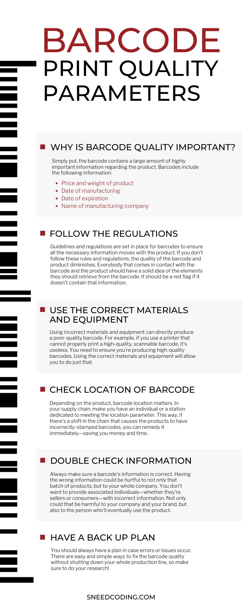 Barcode Print Quality Parameters