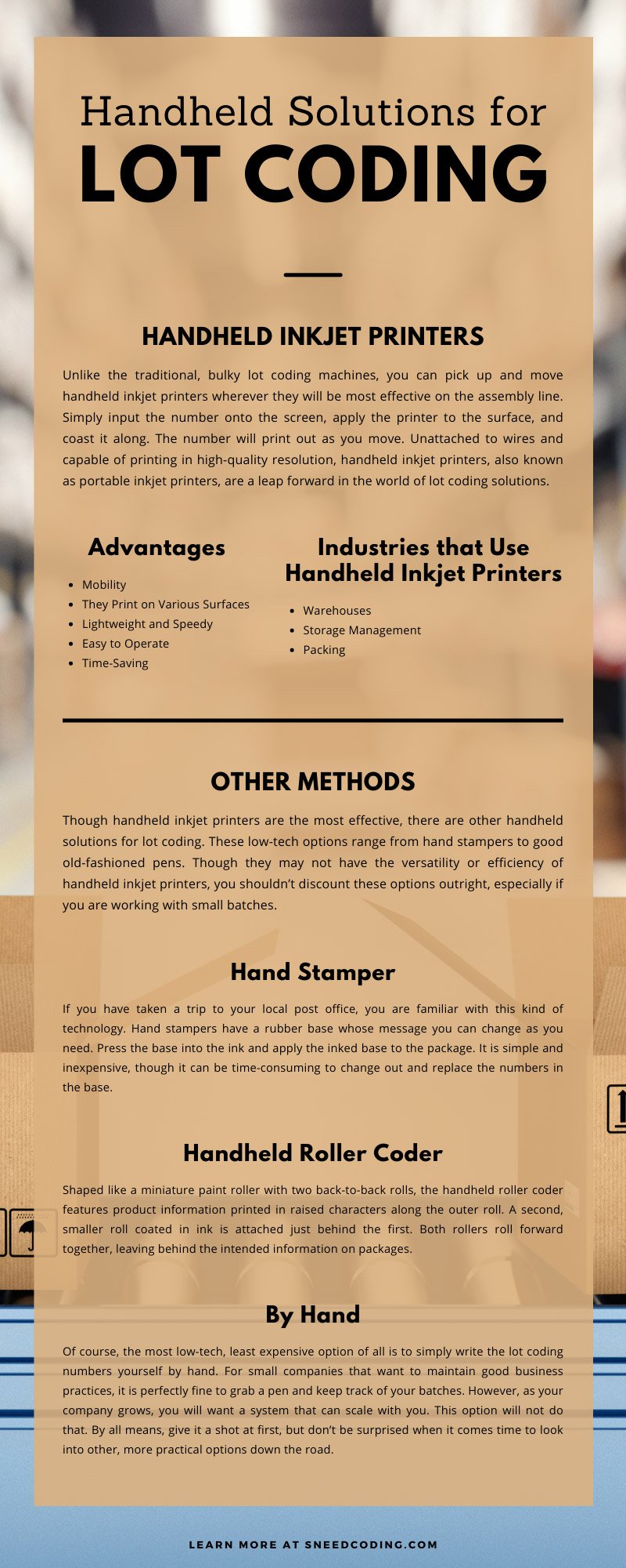Handheld Solutions for Lot Coding